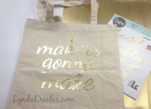 DIY Custom Gold Sizzix Lettering Tote – LyndaCreates