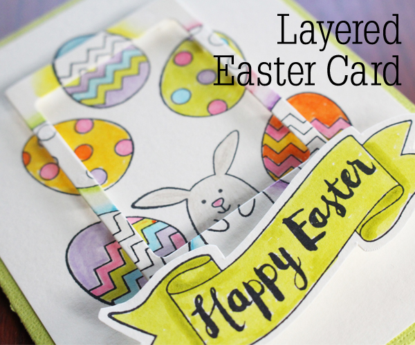 Hoppy Easter Layered Card – LyndaCreates