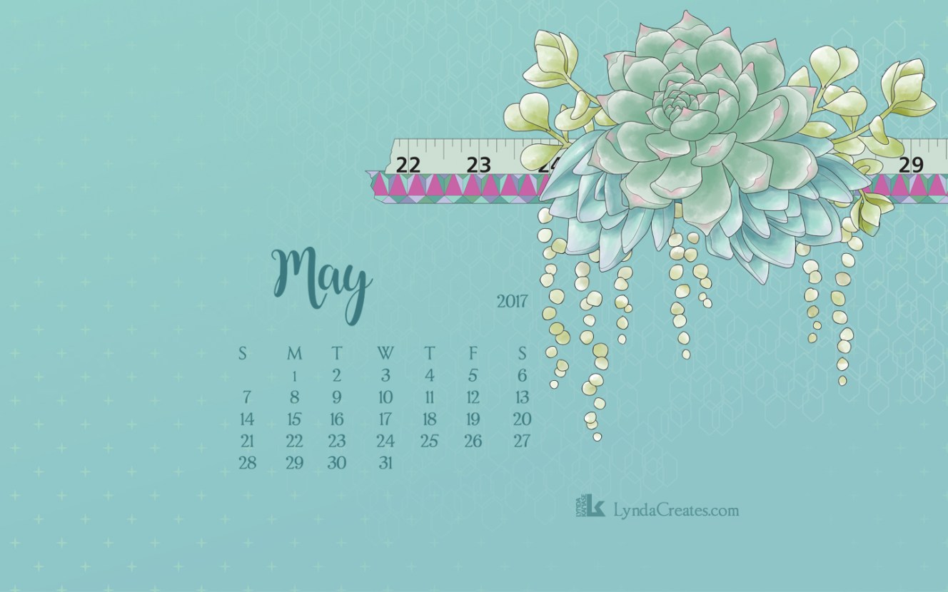 Free May 2017 Downloadable Desktop Calendar – LyndaCreates