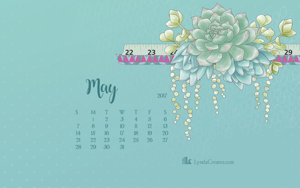 Free May 2017 Downloadable Desktop Calendar – LyndaCreates