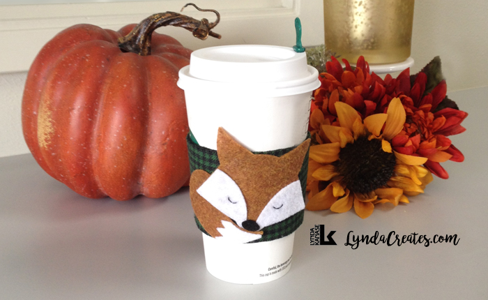 Fall Felt Fox Cup Cozy – LyndaCreates