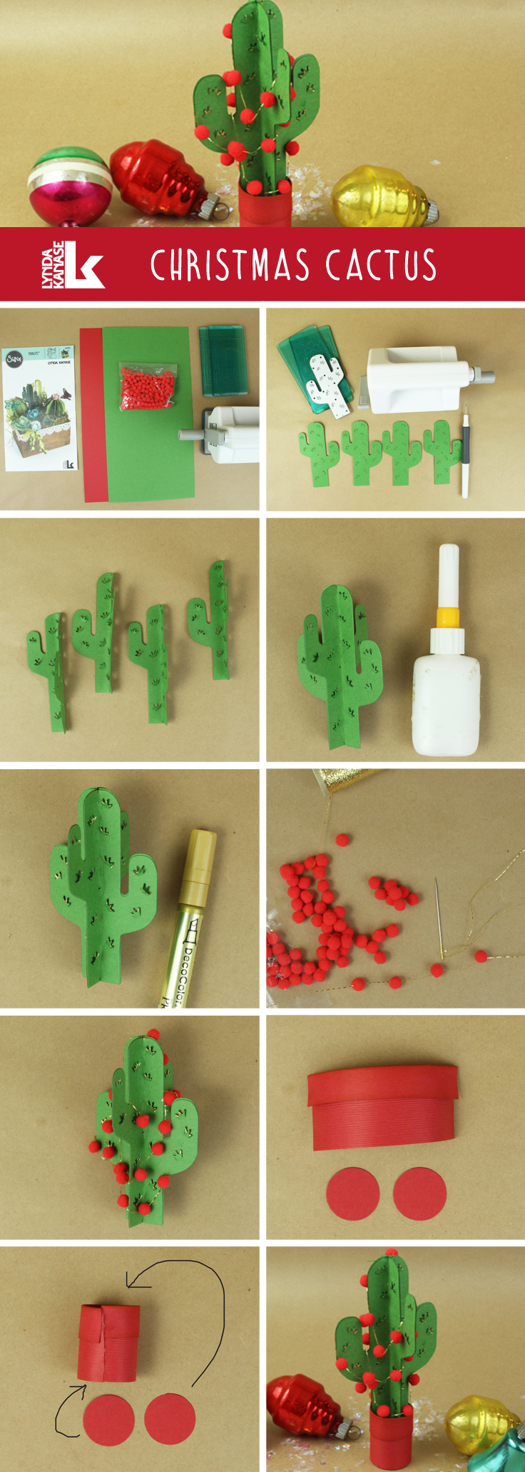 Christmas Cactus Craft – LyndaCreates