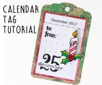 Christmas Tag with Free Printable Calendar – LyndaCreates