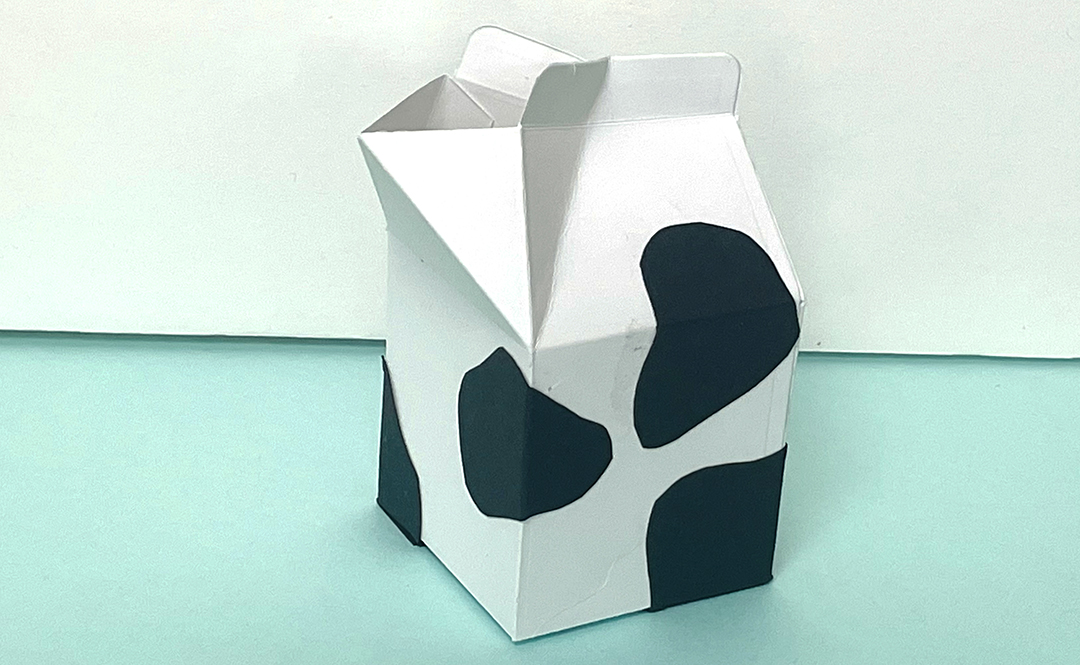 Make this sweet gingerbread milk carton house box – LyndaCreates