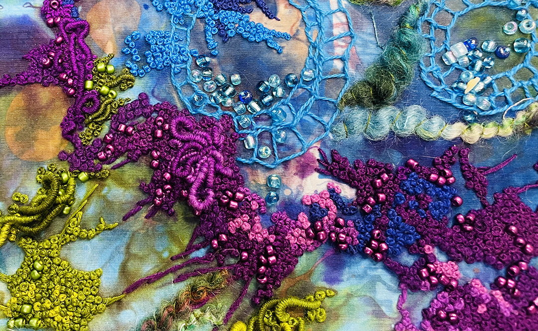 More Creative Stitching and Beads on the Stitch Notebook, Part 5 ...