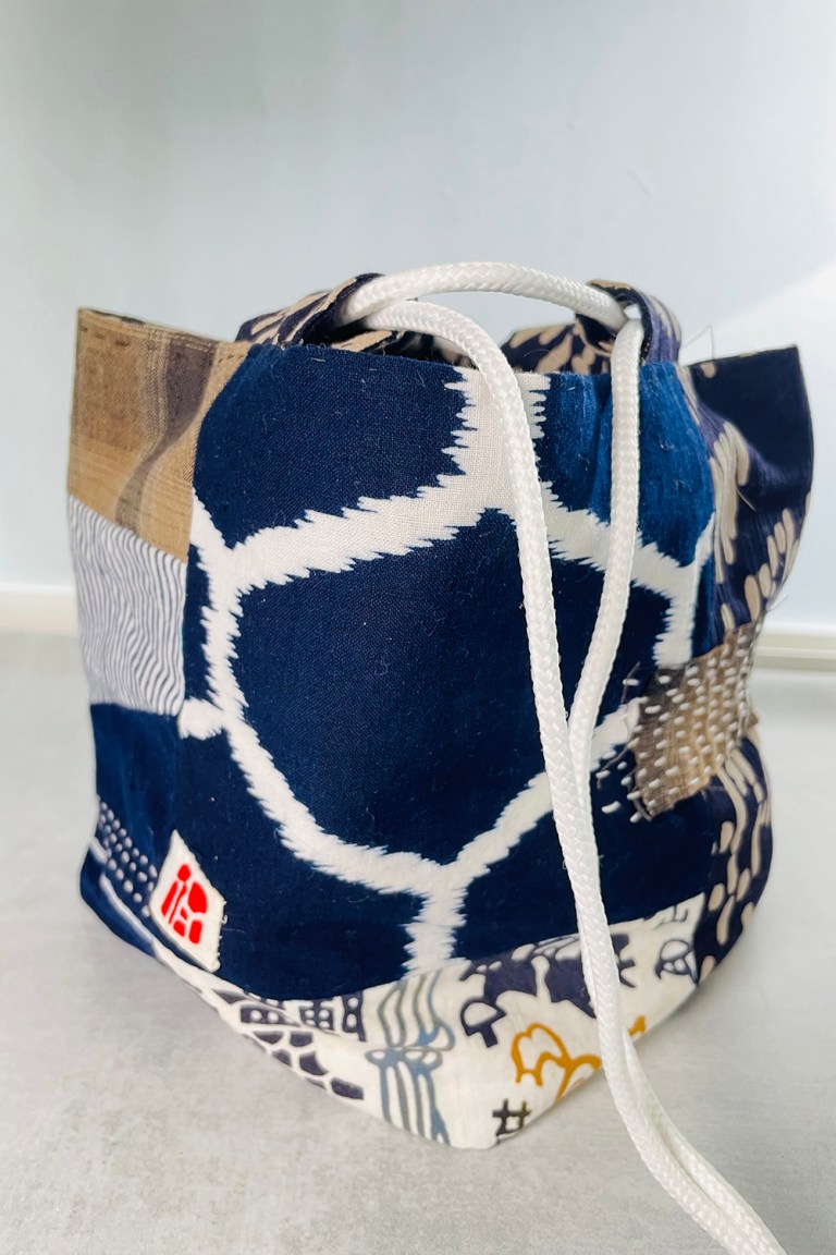Assembling a Japanese Rice Bag with Vintage Fabrics – Part 2 – LyndaCreates